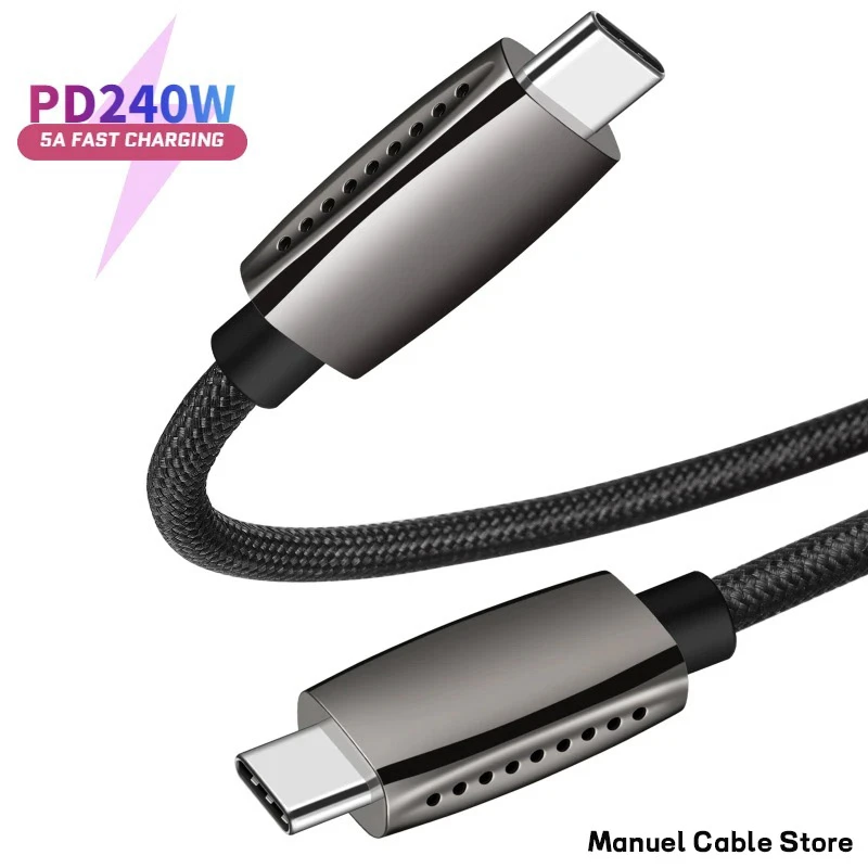 Usb Type-c Pd240w Pd3.1 Qc3.0 48v/5a Fast Charge Cable For Macbook Xiaomi Huawei Samsung Super ...