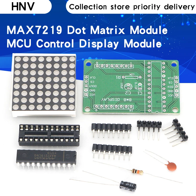 MAX7219 Dot Matrix Module Display Module Mcu Controle Module Diy Kit ...