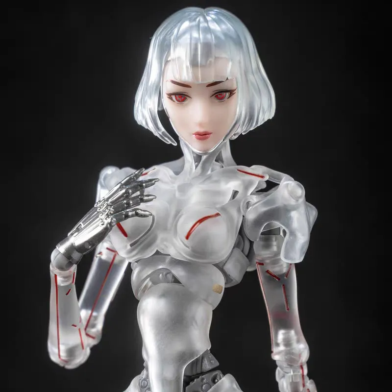 Bone Shell Workshop 1/12 Scale AI Agent Lady Articulated Action Figure ...