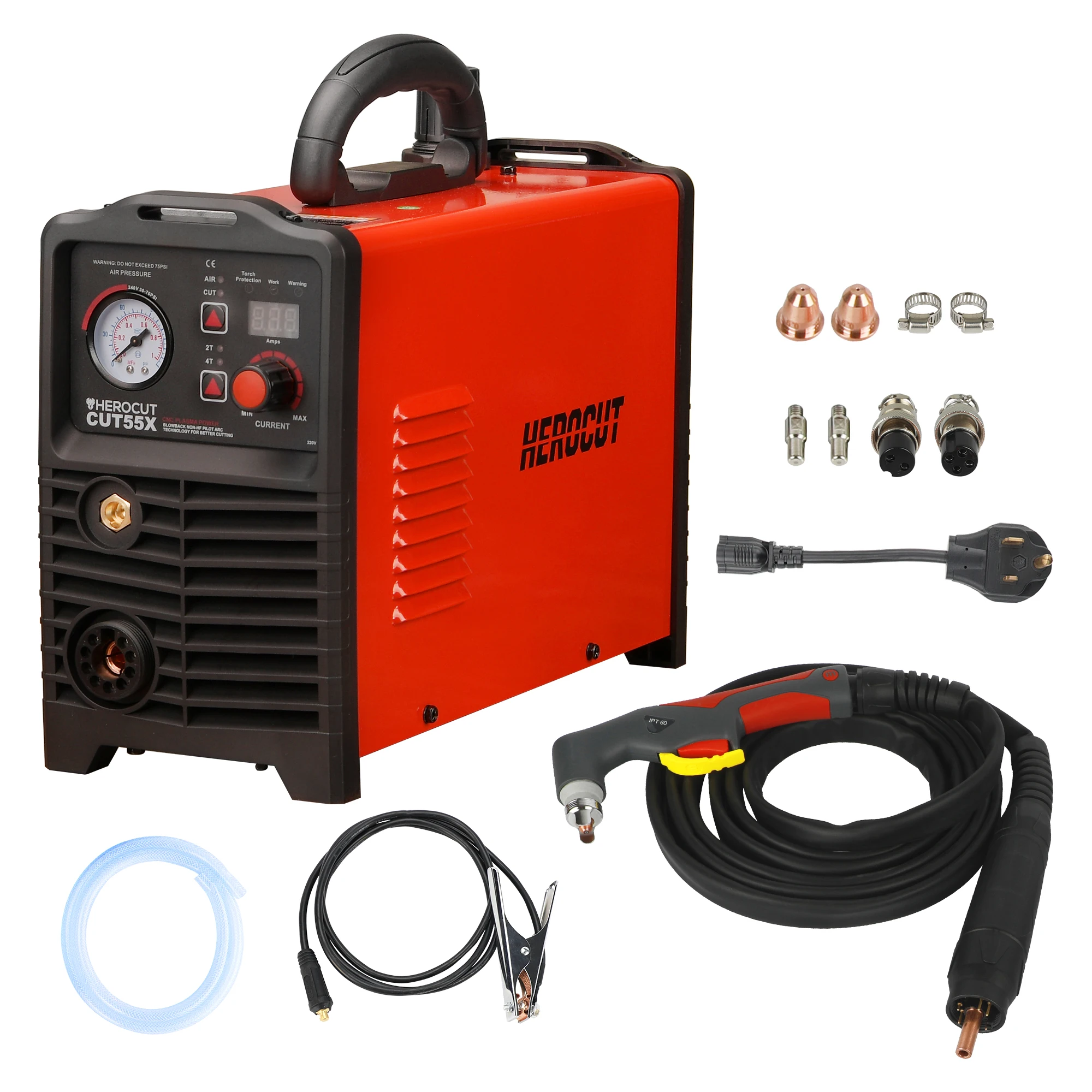 Herocut Plasma Cutter CUT55X 220V CNC Non HF Digital Control Plasma ...