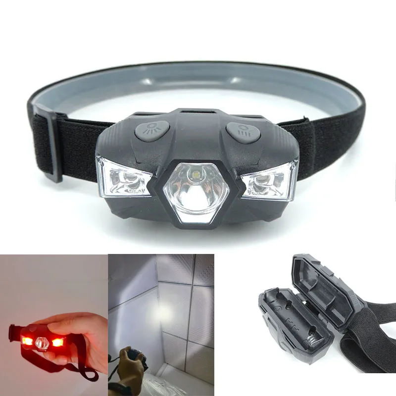5-Modes-Mini-3-Leds-Headlamp-Headlight-Powerful-1000lm-Head-Light-Torch ...