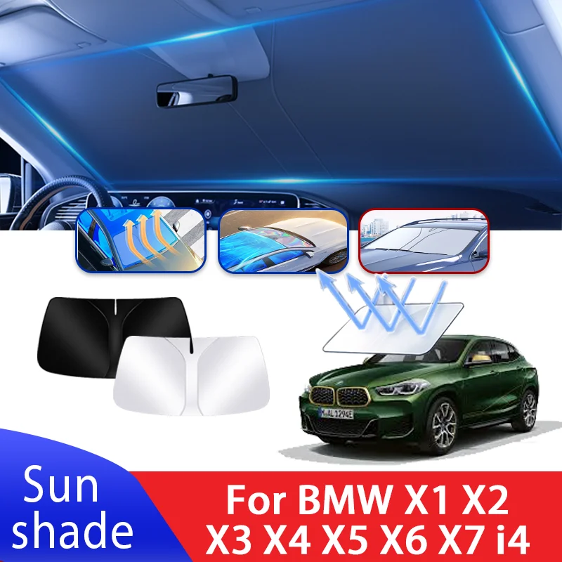 Car Sun Visor For BMW X1 X2 X3 X4 X5 X6 X7 i4 2010~2025 2022 Auto Front ...