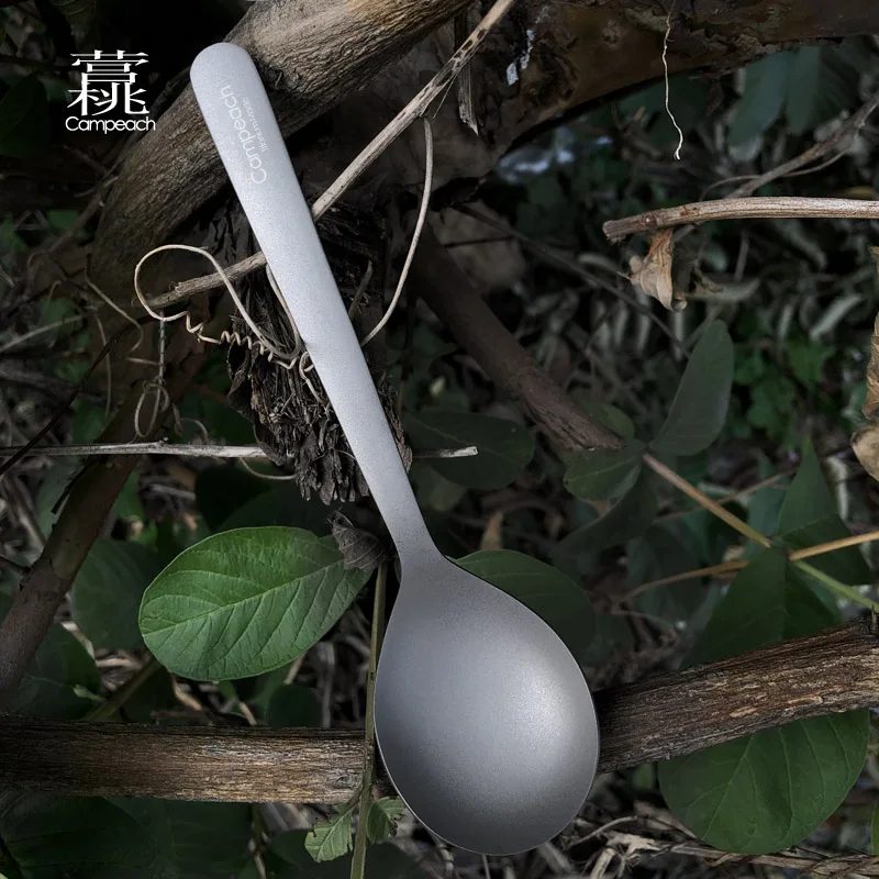 Campeach-Titanium-Spoon-Big-Round-Spoon-Tableware-for-Camping-Outdoor ...