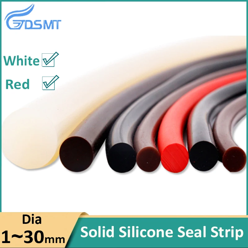 Solid-Round-Silicone-Sealing-Strip-High-Temperature-Resistant-Sealed-Silicone-Rubber-Cylindrical ...