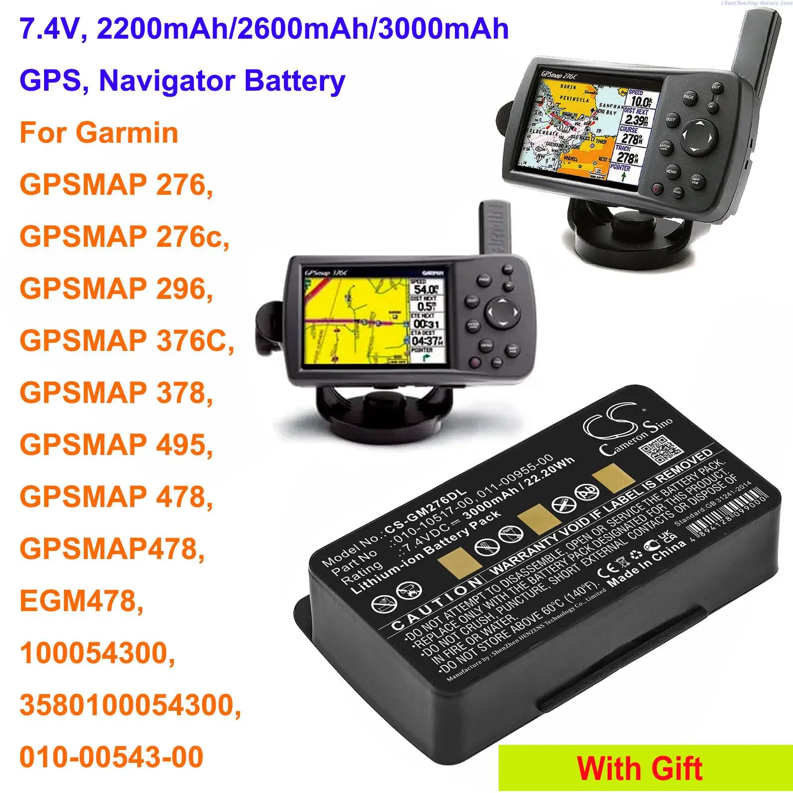 Baterai-Navigator-GPS-2200mAh-2600mAh-3000mAh-untuk-Garmin-GPSMAP-276 ...