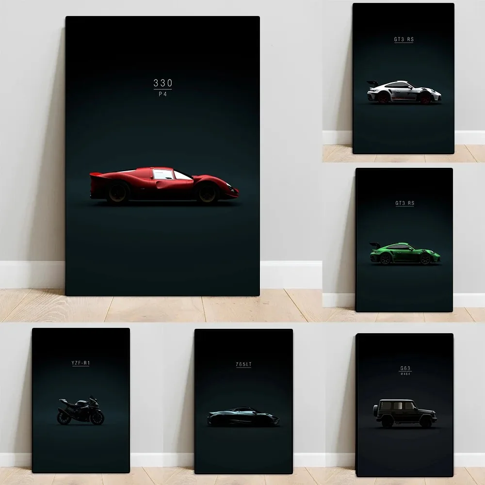 Super-Sports-Car-Canvas-Painting-Luxury-Sports-Car-Walls-Art-Posters ...