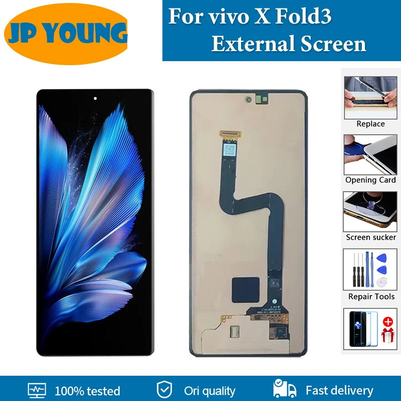 Original 6.53" AMOLED For vivo X Fold3 External Screen Touch Screen ...