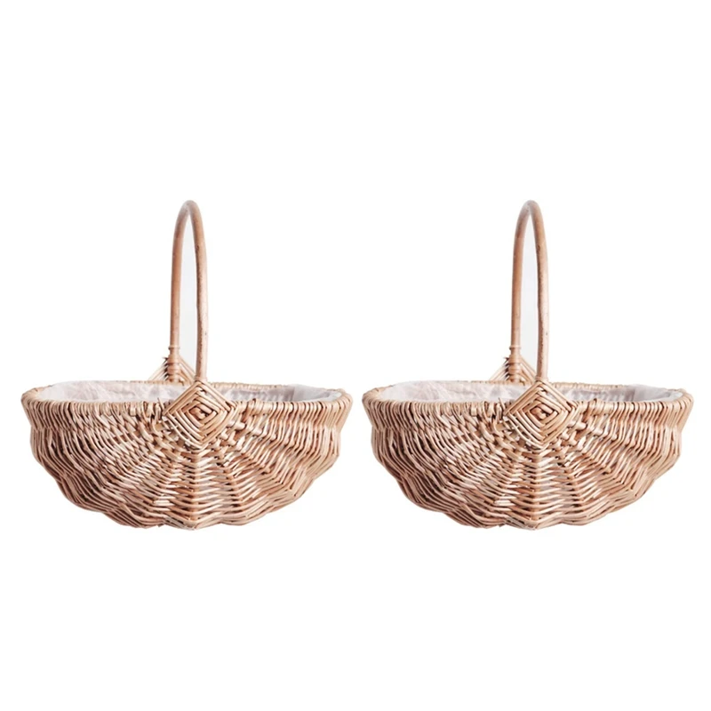 2-Pack-Handwoven-Flower-Basket-With-Handle-Willow-Storage-Basket-Empty ...