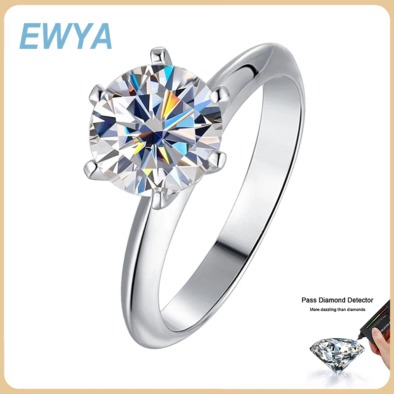 925 Sterling Silver Engagement Rings Certified - Real 0.5-5 Color Ring ...