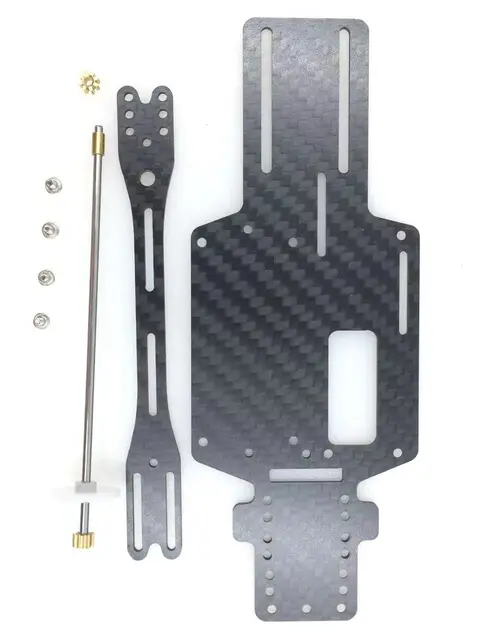 Carbon fiber chassis bottom plate adjustable wheelbase 7 wheelbases for ...