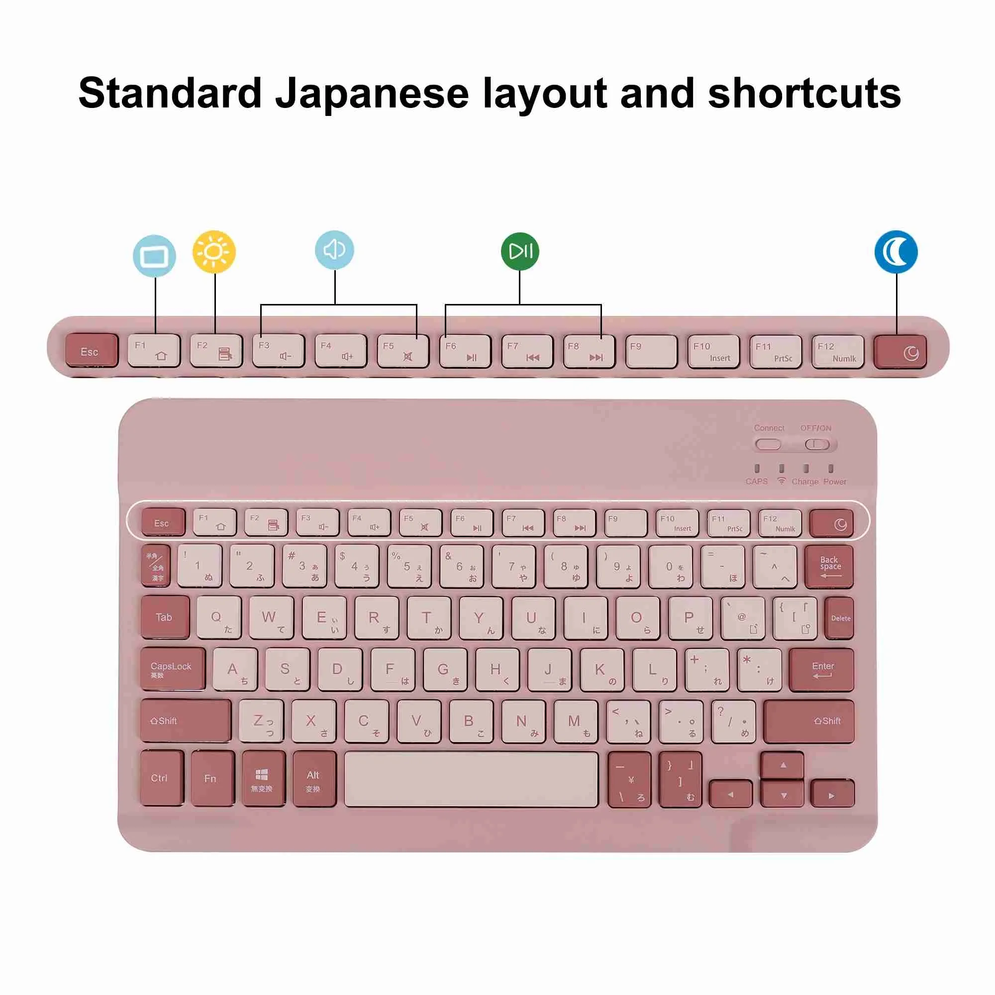 Pink Ergonomic Keyboard