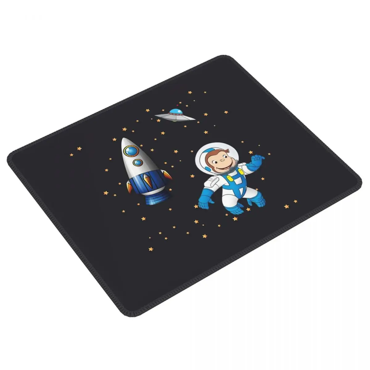 George The Curious Monkey Astronaut Cartoon Mouse Pad Computer Keyboard ...