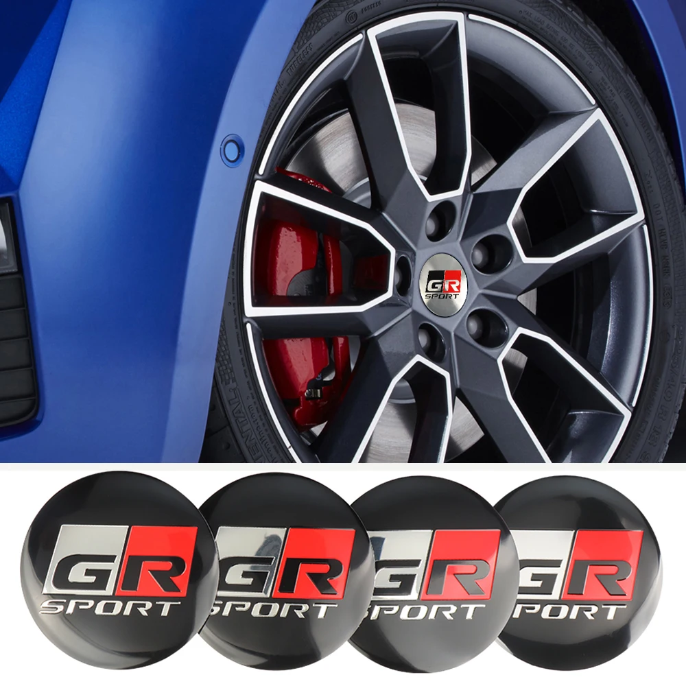 56mm-60mm-GR-Sport-Emblem-Car-Wheel-Center-Hub-Cap-Stickers-Decoration ...