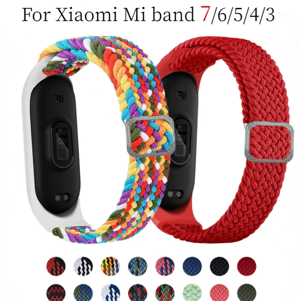 Adjustable-Elastic-Strap-for-Xiaomi-Mi-Band-7-6-5-4-3-Comfortable ...