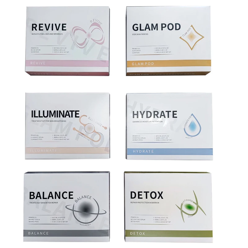7-Types-CO2-Pods-Glam-Kit-Face-Spa-Revive-Illuminate-Pods-Serum-Oxygen ...