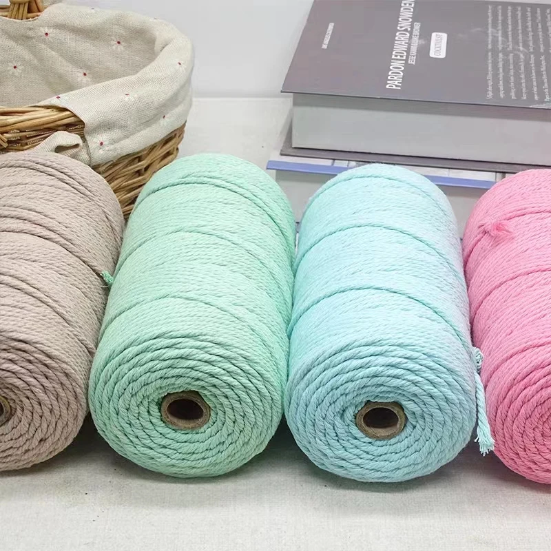3mm-Cotton-Macrame-Cord-Rope-Colored-Cotton-Thread-Macrame-Materials ...