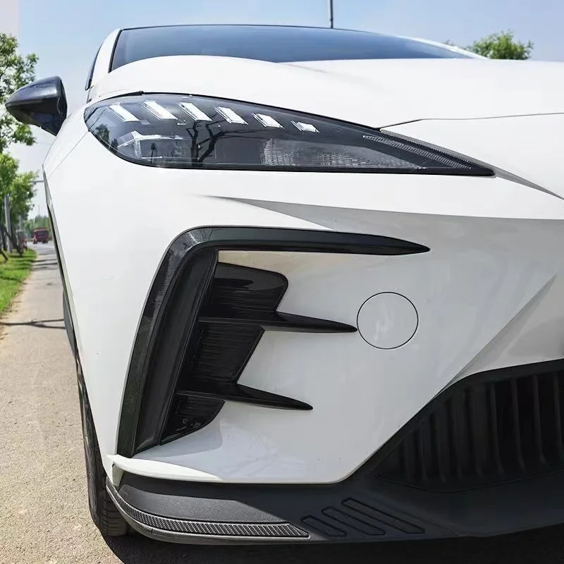 For-MG4-EV-Car-Front-Bumper-Spoiler-Side-Air-Vent-Trim-Black-ABS-Cover ...