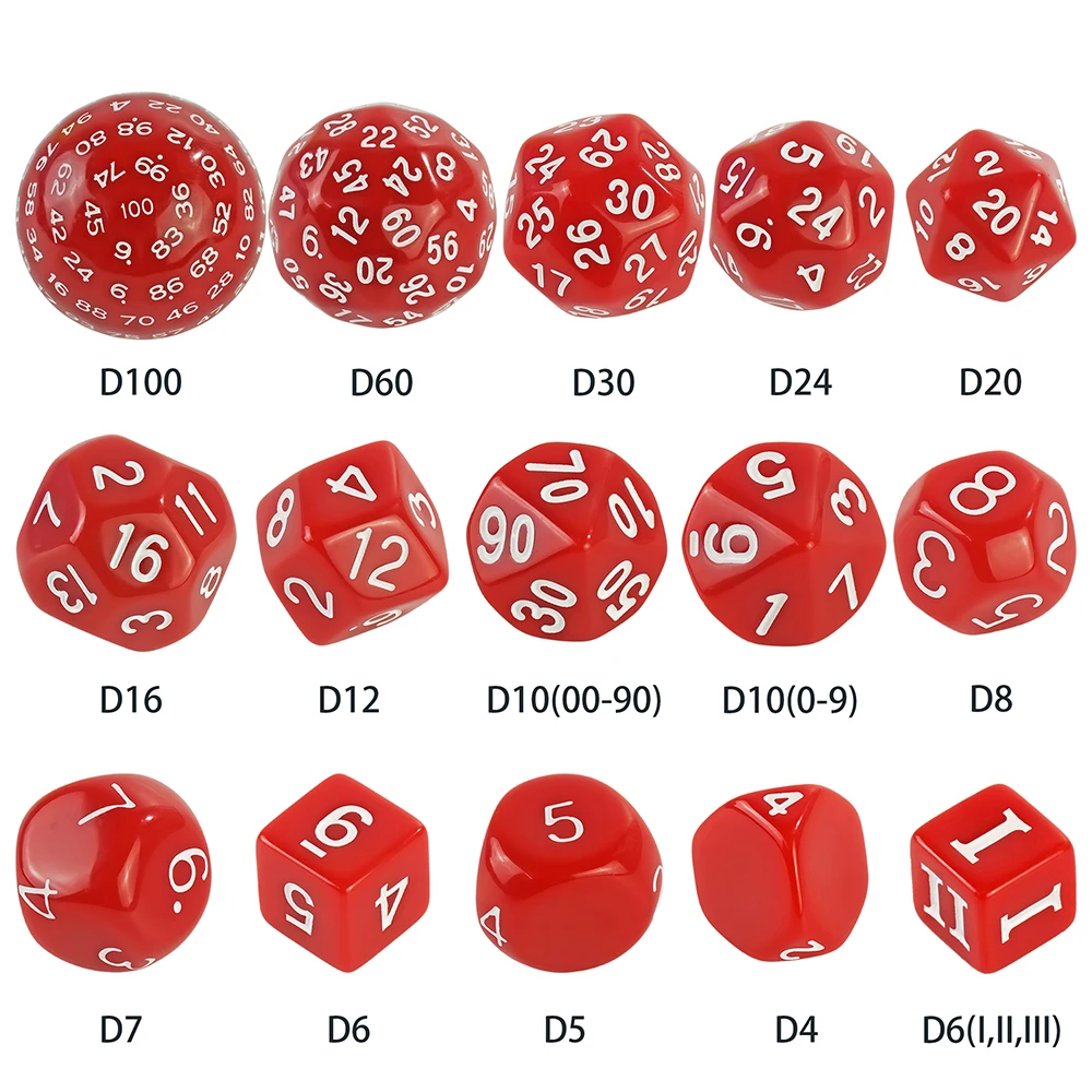 Polyhedral Dice Bescon Complete Set – 12-Piece RPG Dice D3 To D60 ...