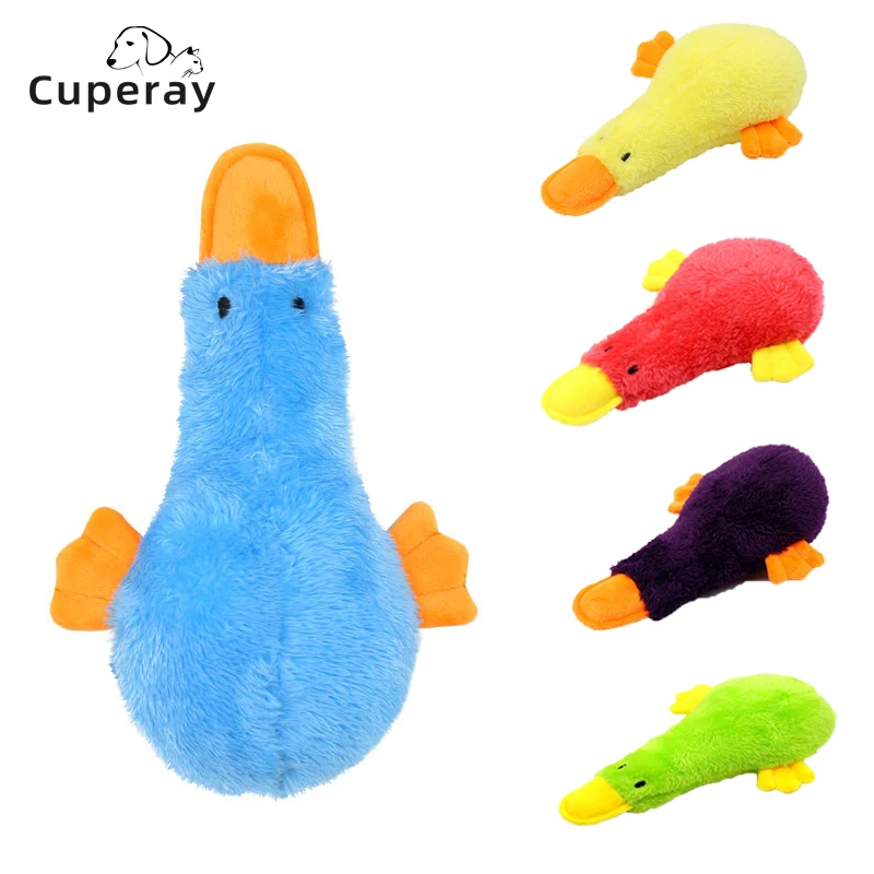 Pet Plush Duck Sound Toy Squeak Dogs Chew Cute Animal Shape Toys ...
