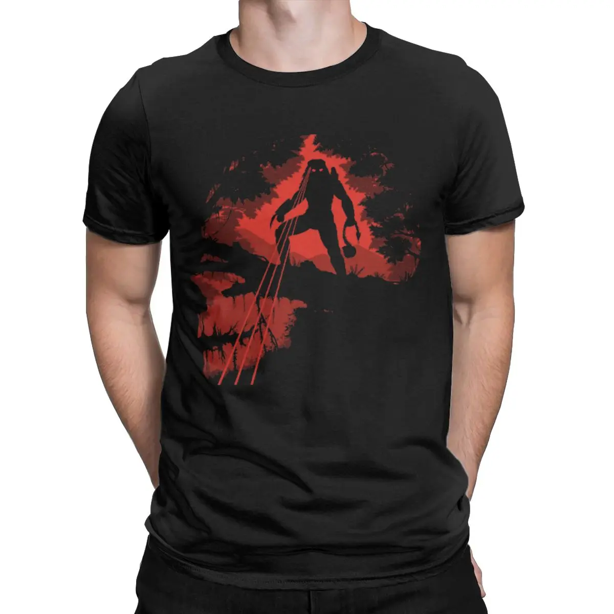 The-Jungle-Hunter-Alien-vs-Predator-T-Shirt-Round-Collar-Predator ...