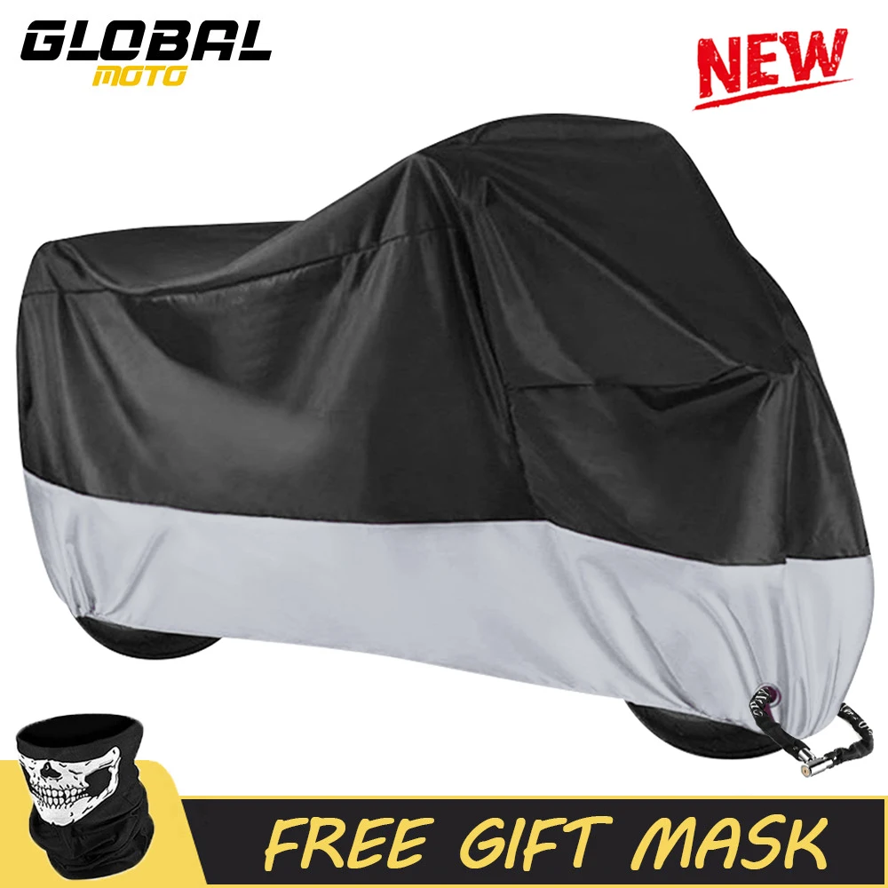 Waterproof Silver Motorcycle Cover, Bicicleta ao ar livre, Toda a ...