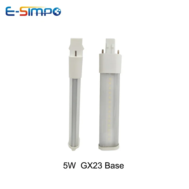 2pc GX23/G23 2Pin 6W LED Lamp 360D 600lm CFL PL-S 13W Equivalent 2Side ...