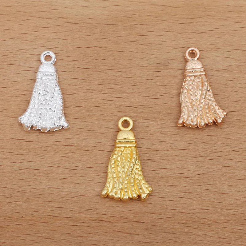 20pcs 12*20mm Alloy Knitted Tassel Shape Pendants Charms For Necklace ...