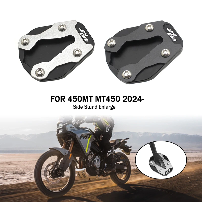 Motorcycle-Kickstand-Extension-Foot-Side-Stand-Enlarge-Plate-Pad-For ...