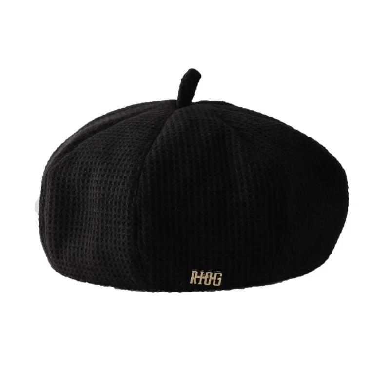 Lettered-Metal-Label-Beret-For-Women-Luxury-Ladies-Outdoors-Painter-Hat ...