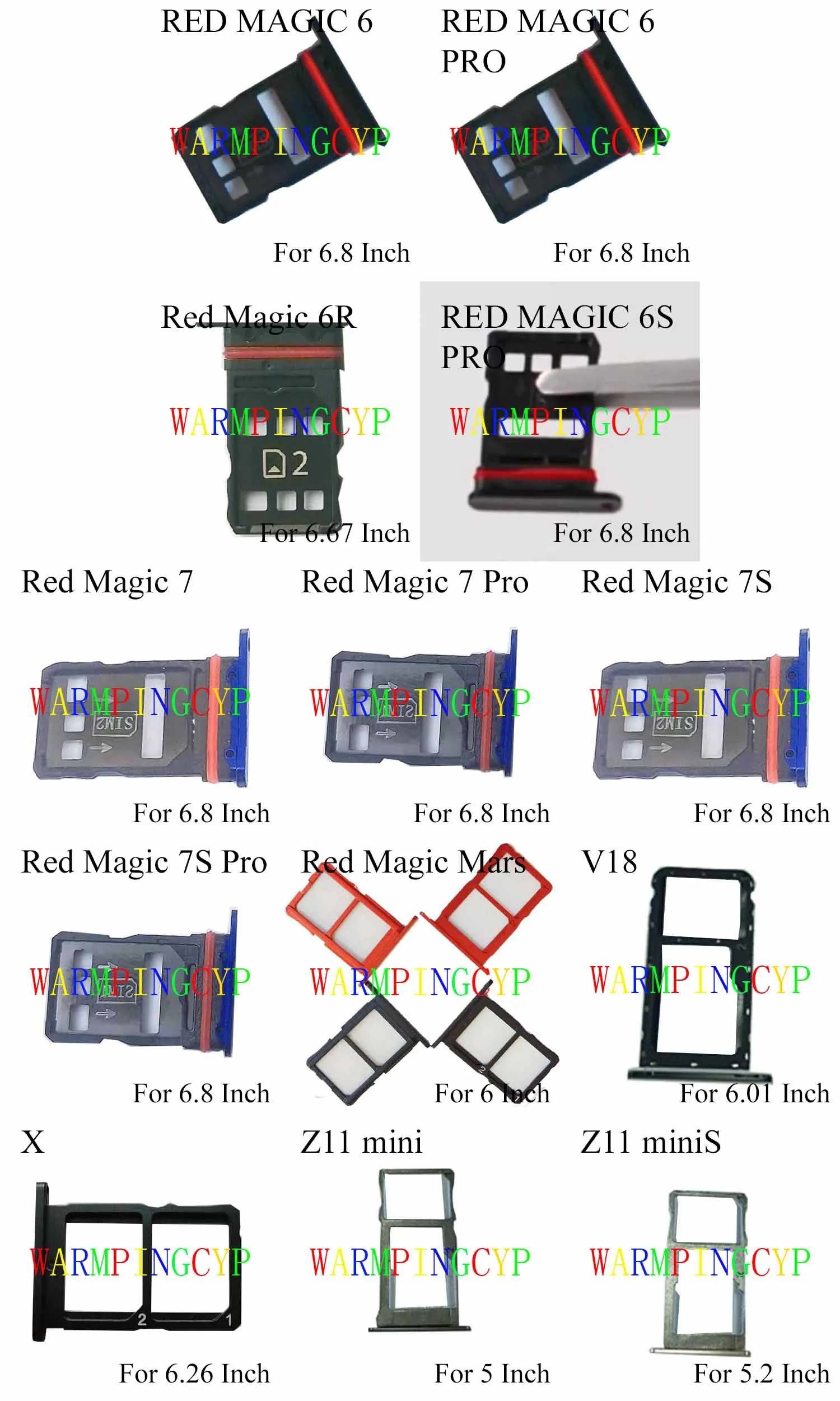 Parts Nubia Red Magic Mars | Nubia Red Magic 6s Pro | Nubia Red Magic 7 ...