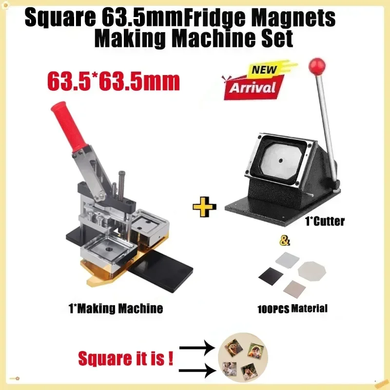 Square-Fridge-Magnets-Making-Machine-Rotary-Metal-with-Paper-Cutter-and ...
