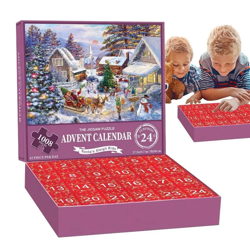 Advent-Calendar-Christmas-Countdown-Jigsaw-quebra-cabe-as-para-adultos ...