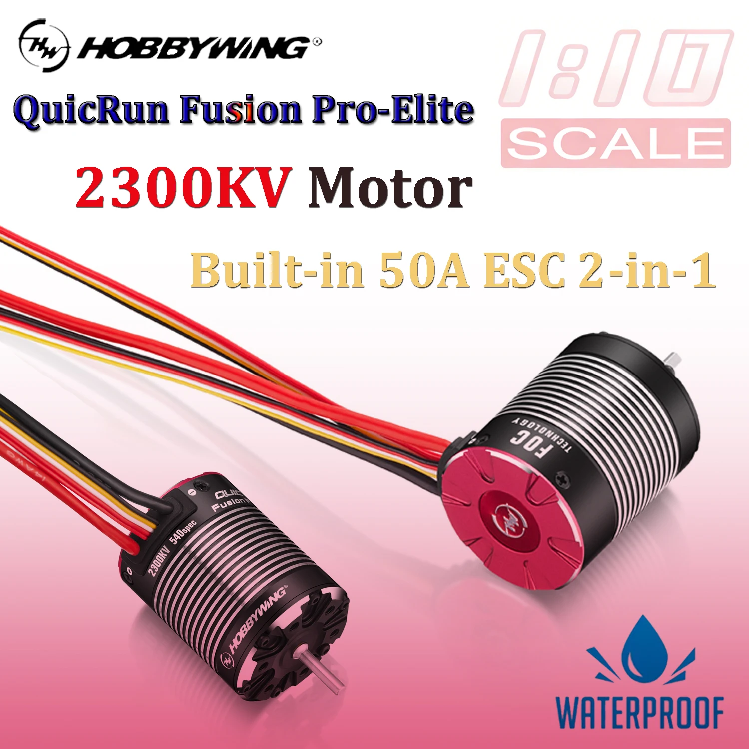 Hobbywing QUICRUN Fusion Pro-Elite 2300KV Sensored Brushless Motor ...