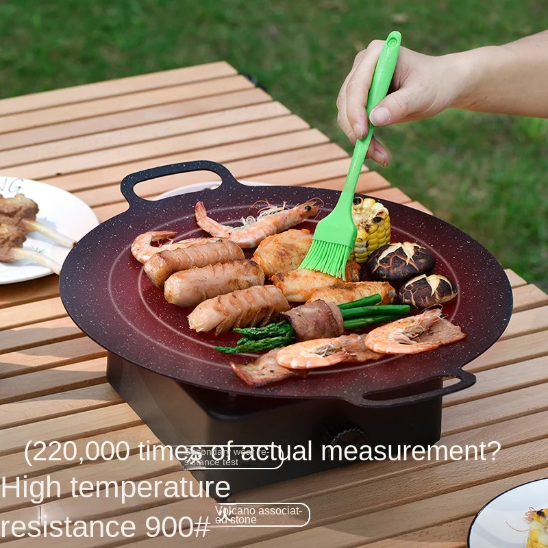 YUEYI-KoreanBBQGrillPan-Smokeless-Round-Griddle-Pan-Barbecue-Plate ...