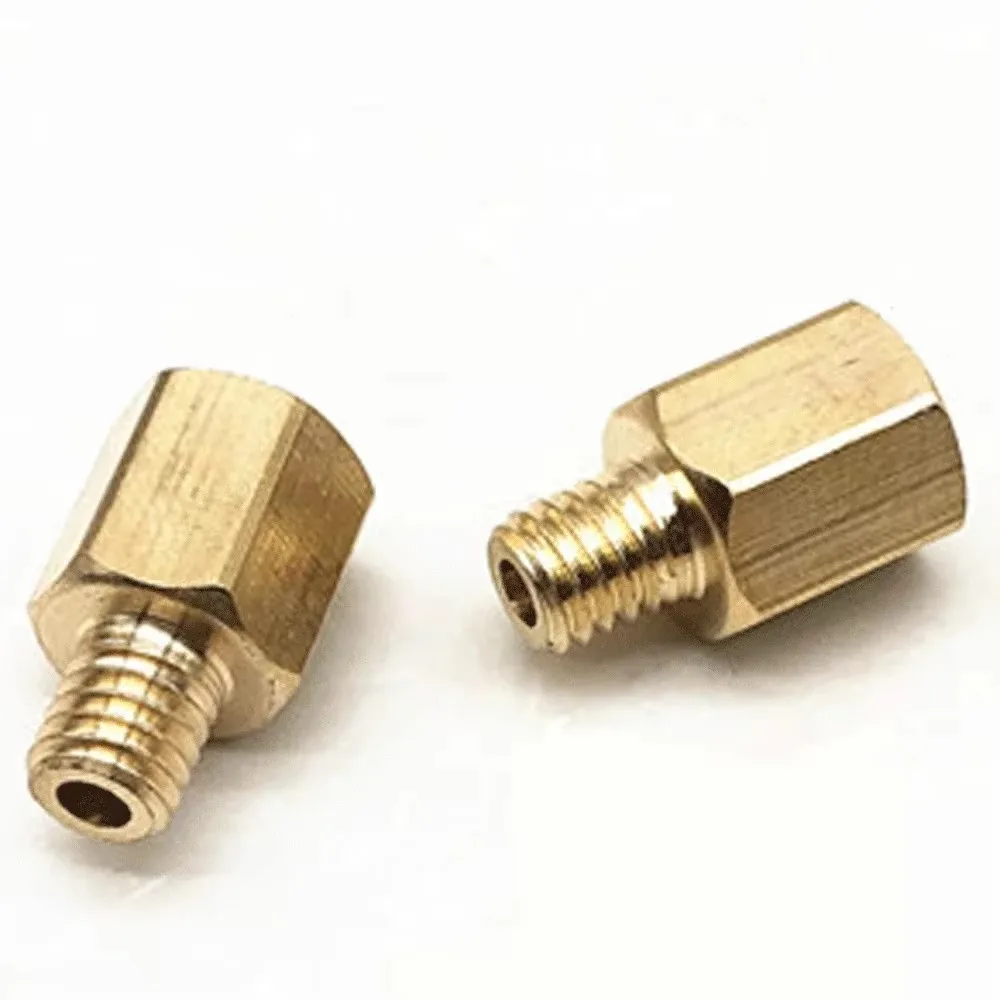 M6 M8 M10 1/8" 1/4" BSP Female To Male Straight Brass Pipe Connector ...