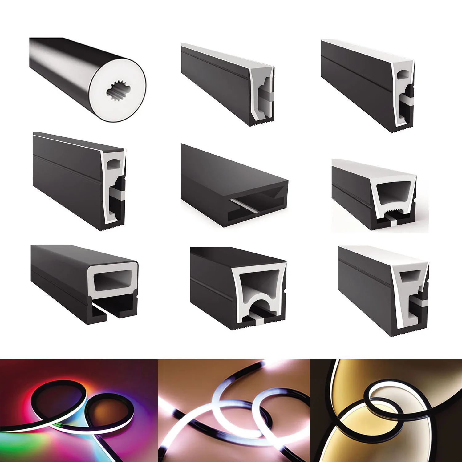 WS2812B-WS2811-LED-Neon-Rope-Tube-SK6812-5050-Flexible-LED-Strip-Light ...