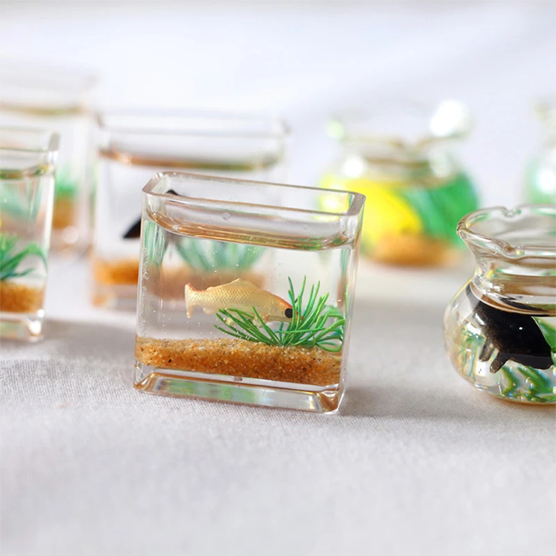 Miniature-Items-Glass-Fish-Tank-Bowl-Aquarium-For-Barbie-1-6-1-12 ...