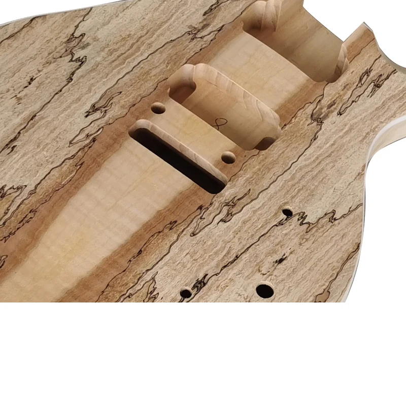 Full-Pack-PR-Style-Spalted-Veneer-Guitar-Kit-Guitar-Body-Neck ...