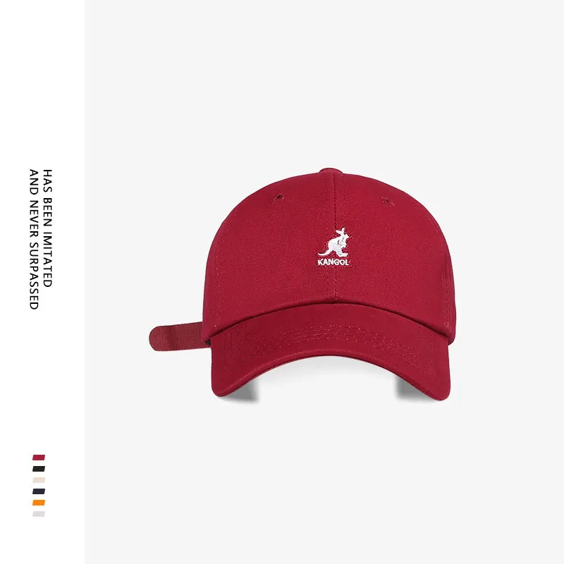 Kangol 단색 태양 모자 야구 모자 스포츠 모자 패션 야외 캐주얼 스냅 백 모자 코튼 힙합 모자 남성 및 여성용