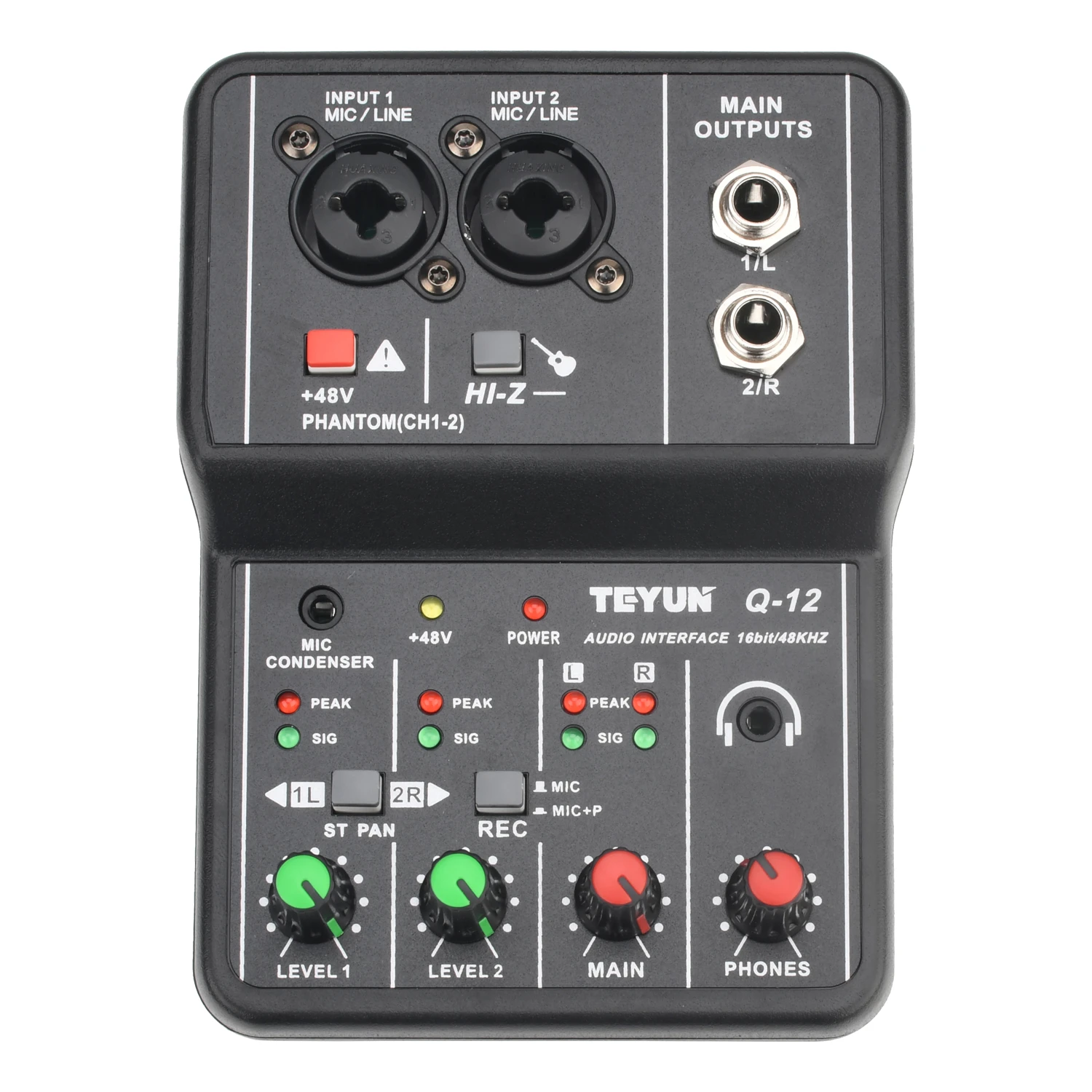 Professional Audio Interface Sound Card Computer Electric Guitar Live ...