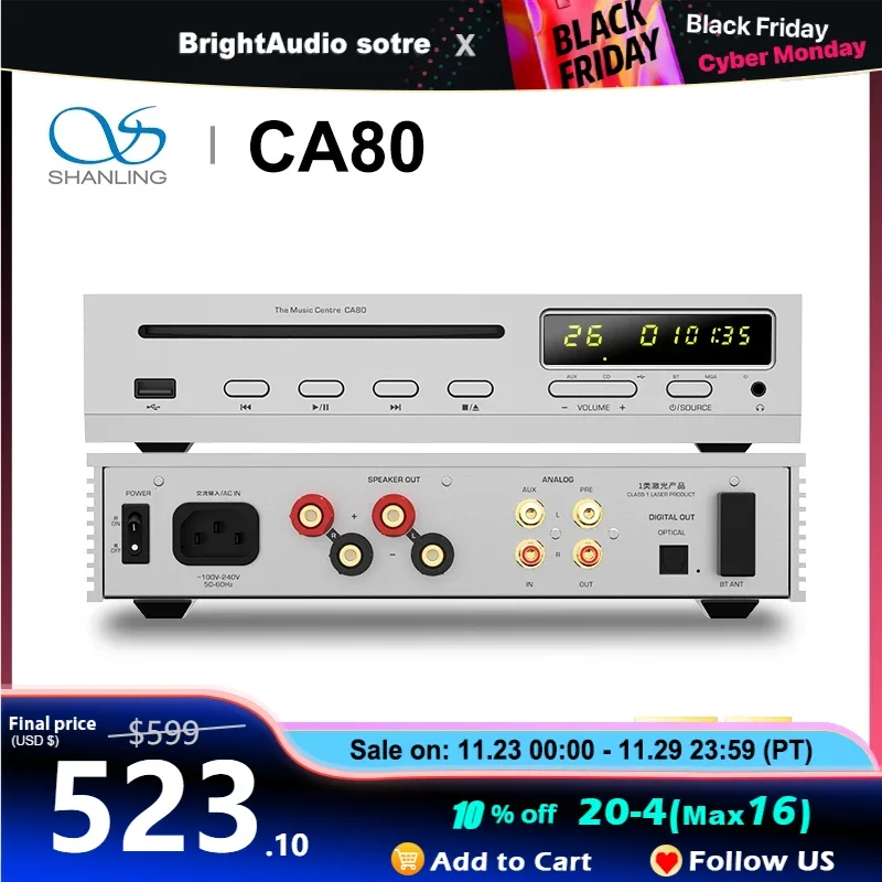 SHANLING-CA80-MQA-CD-Player-All-In-One-Intgrated-Amplifier-ES9219MQ-DAC ...