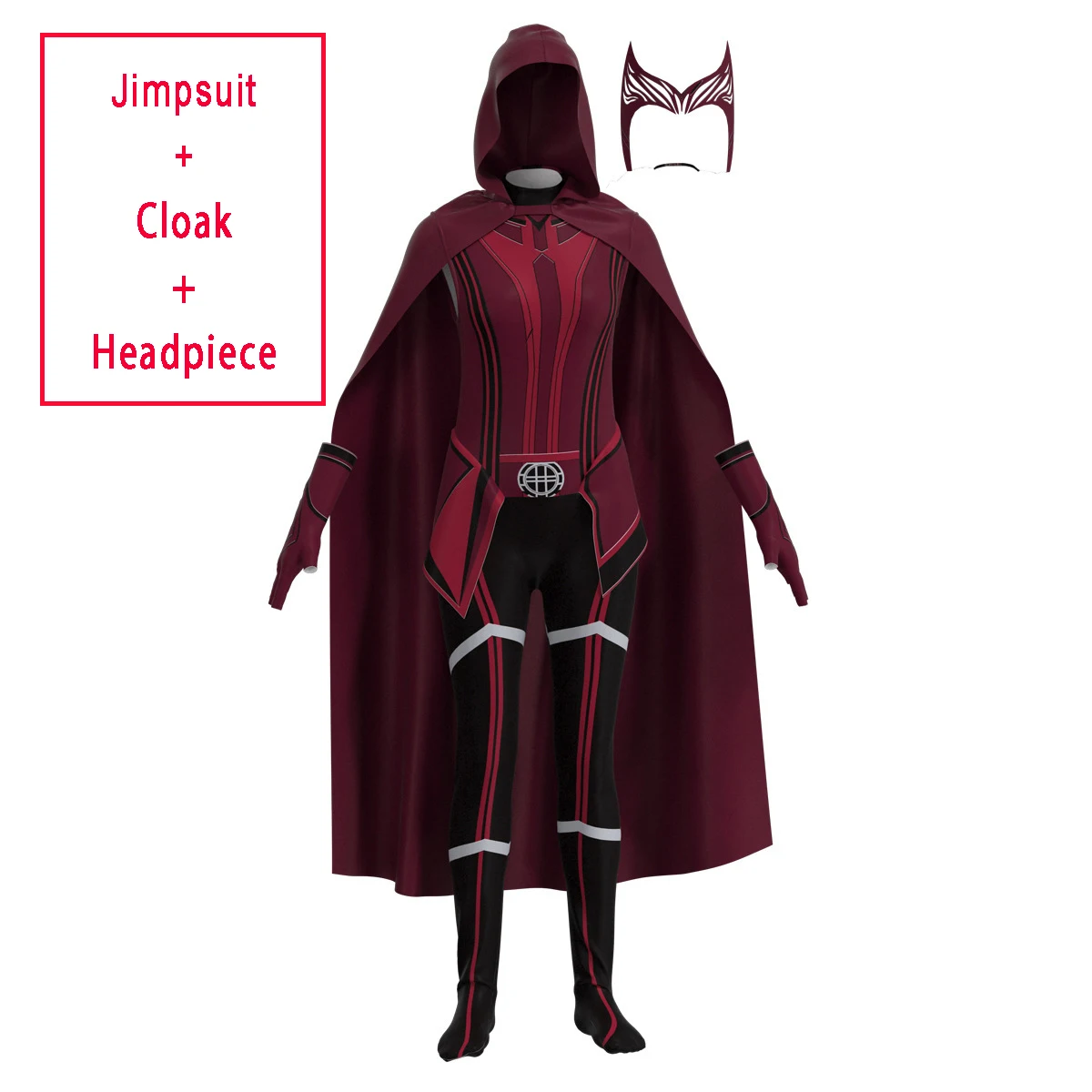 Disfraz de Wanda Maximoff para mujer, disfraz de Bruja Escarlata ...
