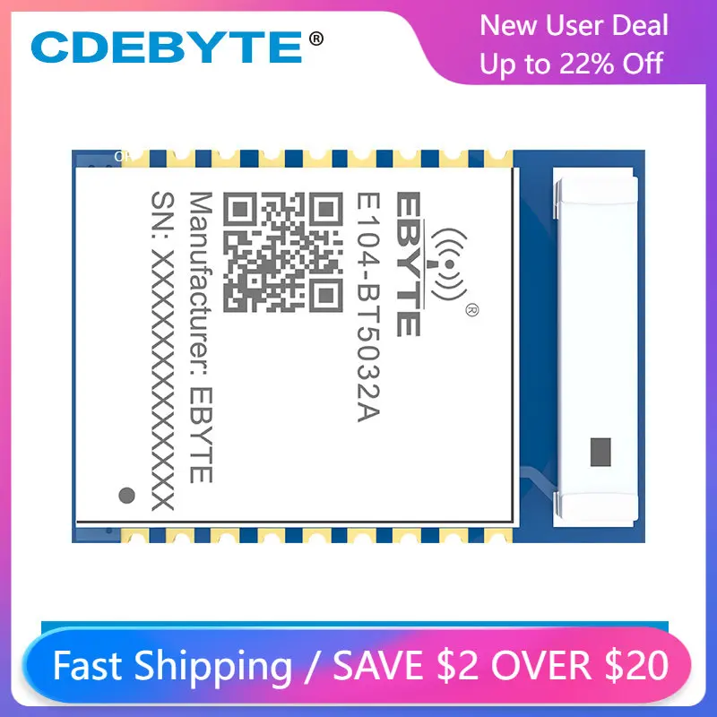 Bluetooth Transceiver Module nRF52832 Serial to BLE E104 BT5032A SMD ...