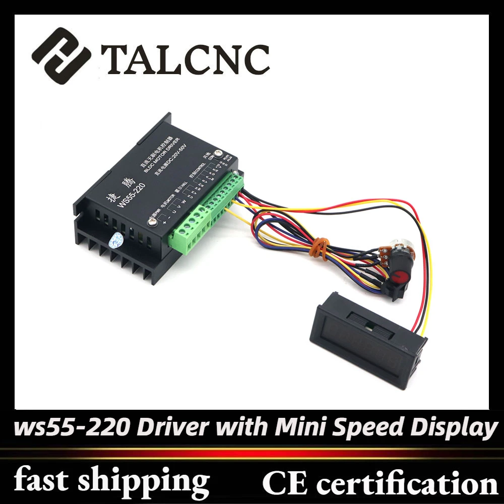 ws55 220 Driver with Mini Speed Display BLDC Motor DC Motor Driver DC ...