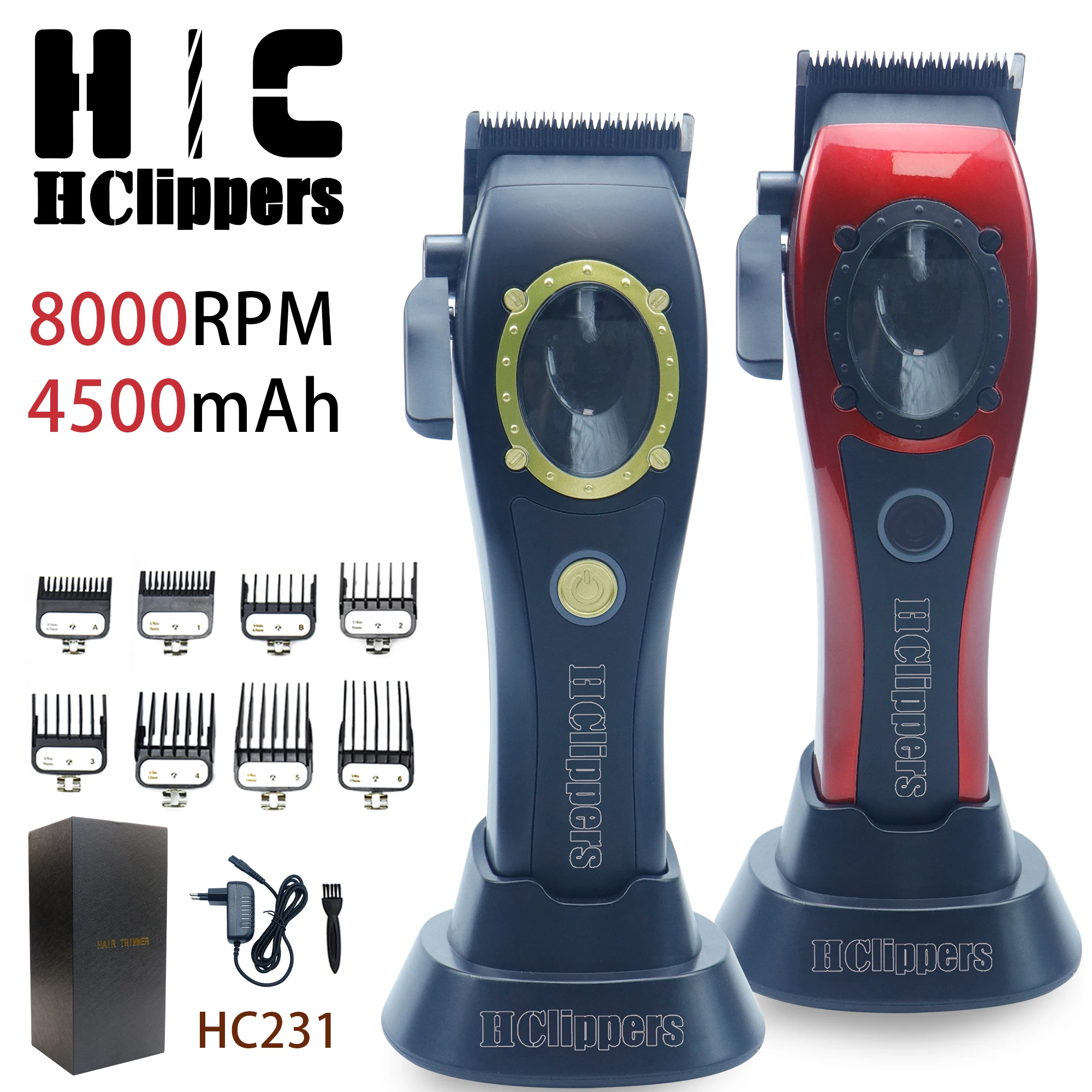 HClippers-HC231-Professional-Men-s-Electric-Hair-Clippers-with-8000RPM ...