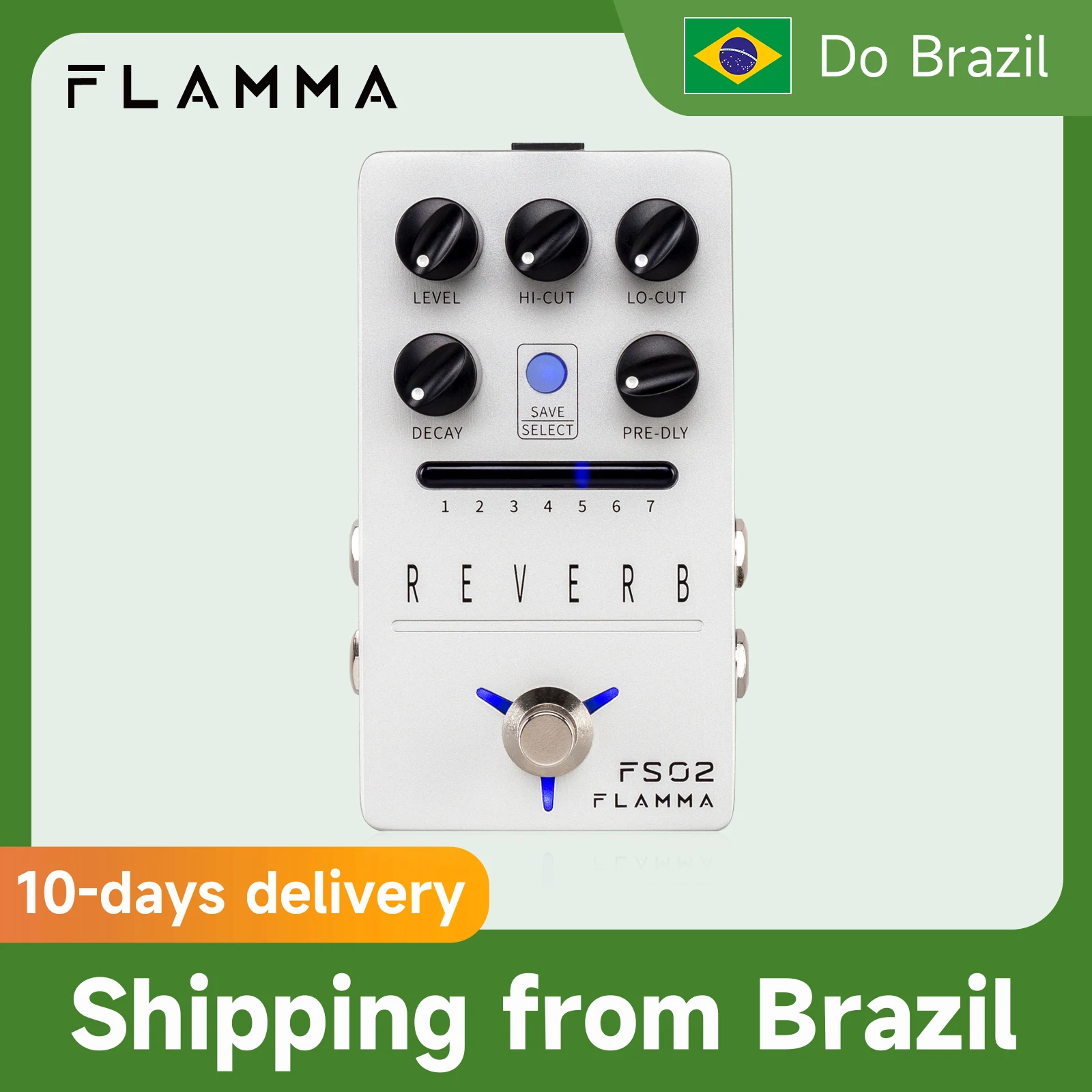FLAMMA-FS02-Reverb-Pedal-de-Efeitos-de-Guitarra-El-trica-com-Primavera-True-Bypass-Armazenamento ...