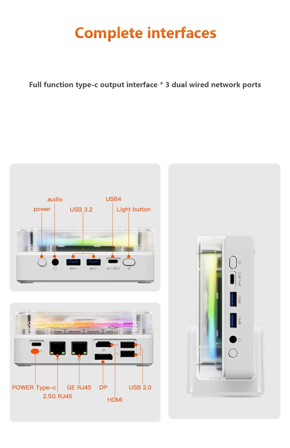 Мини-ПК FIREBAT MINIPC AMD R7-7735HS | AliExpress