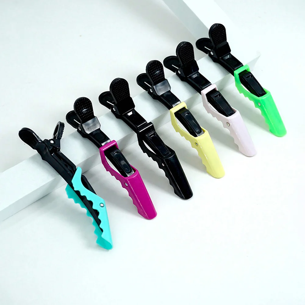 6Pcs-Alligator-Clips-Barber-Hair-Styling-Non-Slip-Sectioning-Barrettes ...