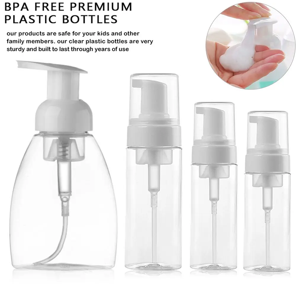 1PC Foam Dispenser Plastic Pump Bottle Mini Empty Soap Refillable ...