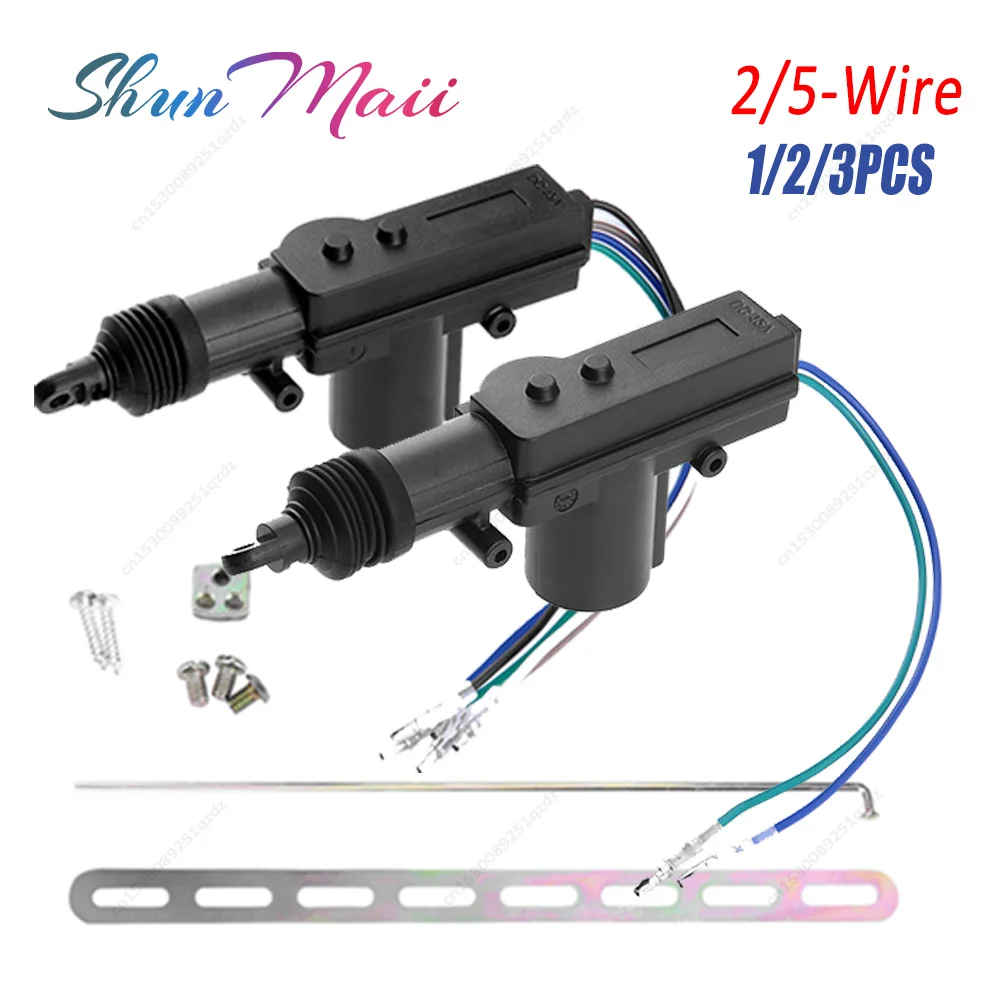 5-2-Wire-Universal-Car-Electric-Remote-Central-Door-Lock-Actuator-Auto ...